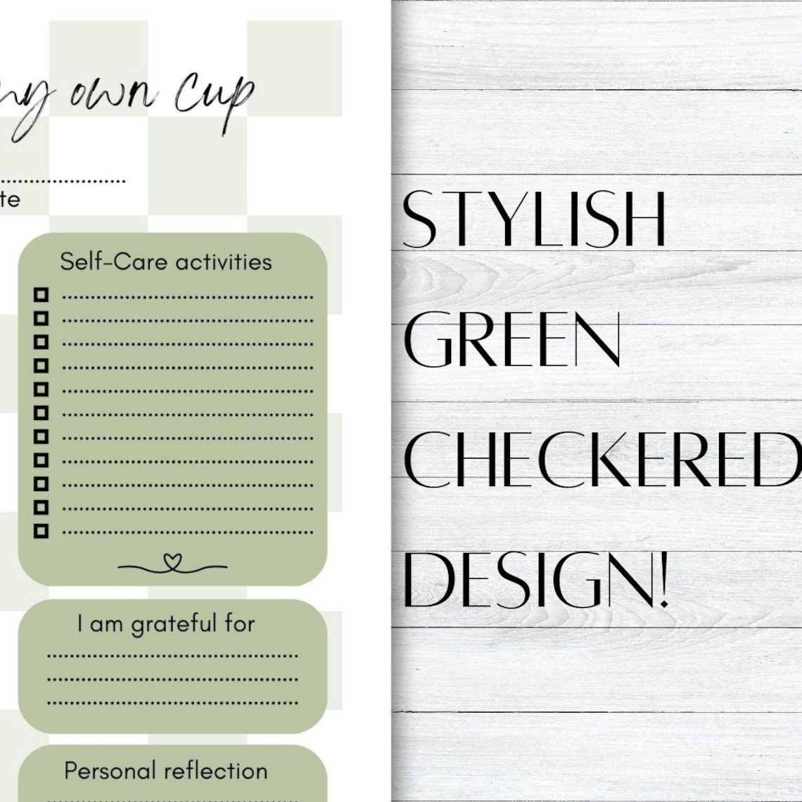 Self Care Planner Self Care Worksheet Self Care Checklist Self Care ...
