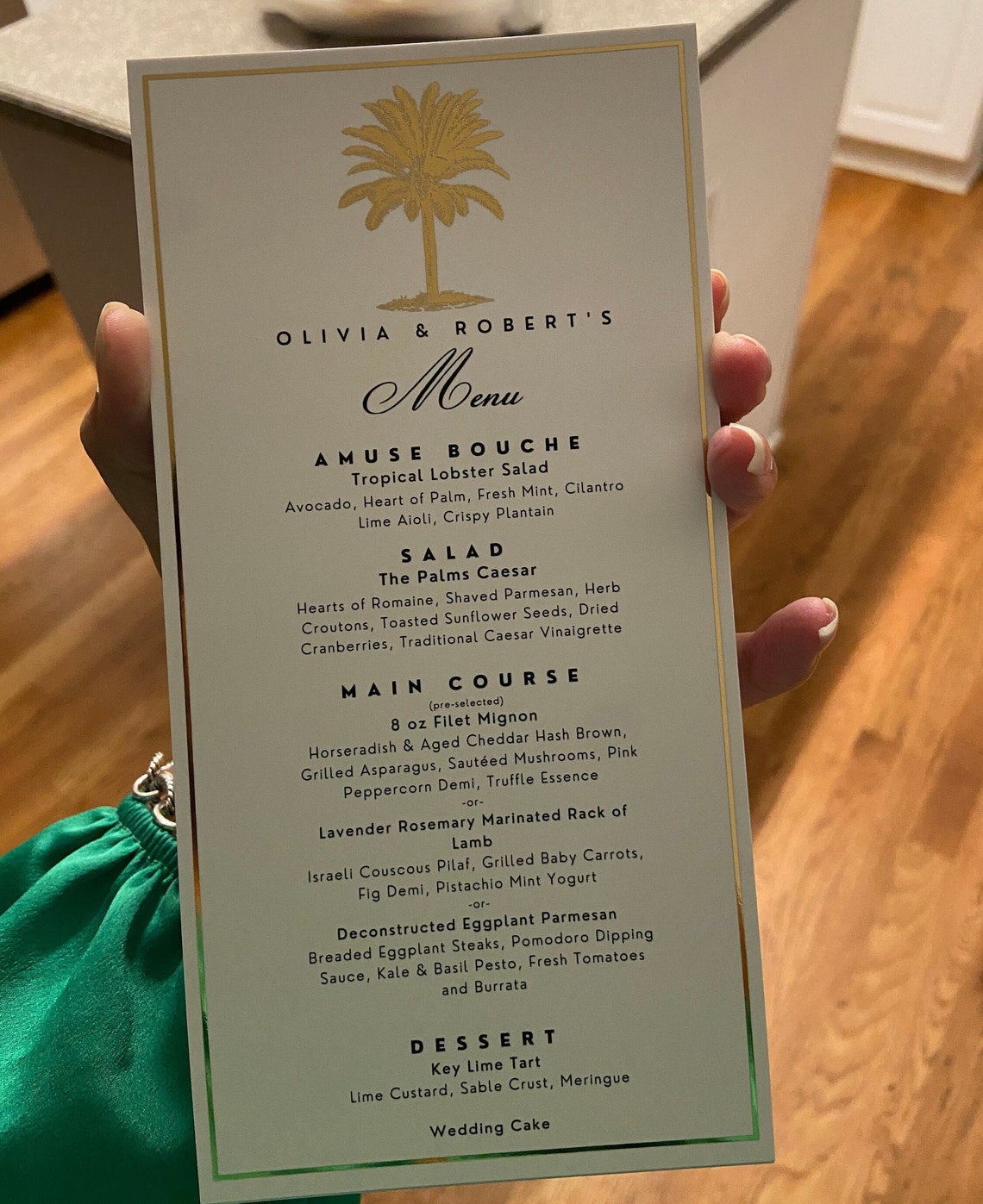 Minimal Modern Gold Palm Tree Menu Digital Download - Etsy