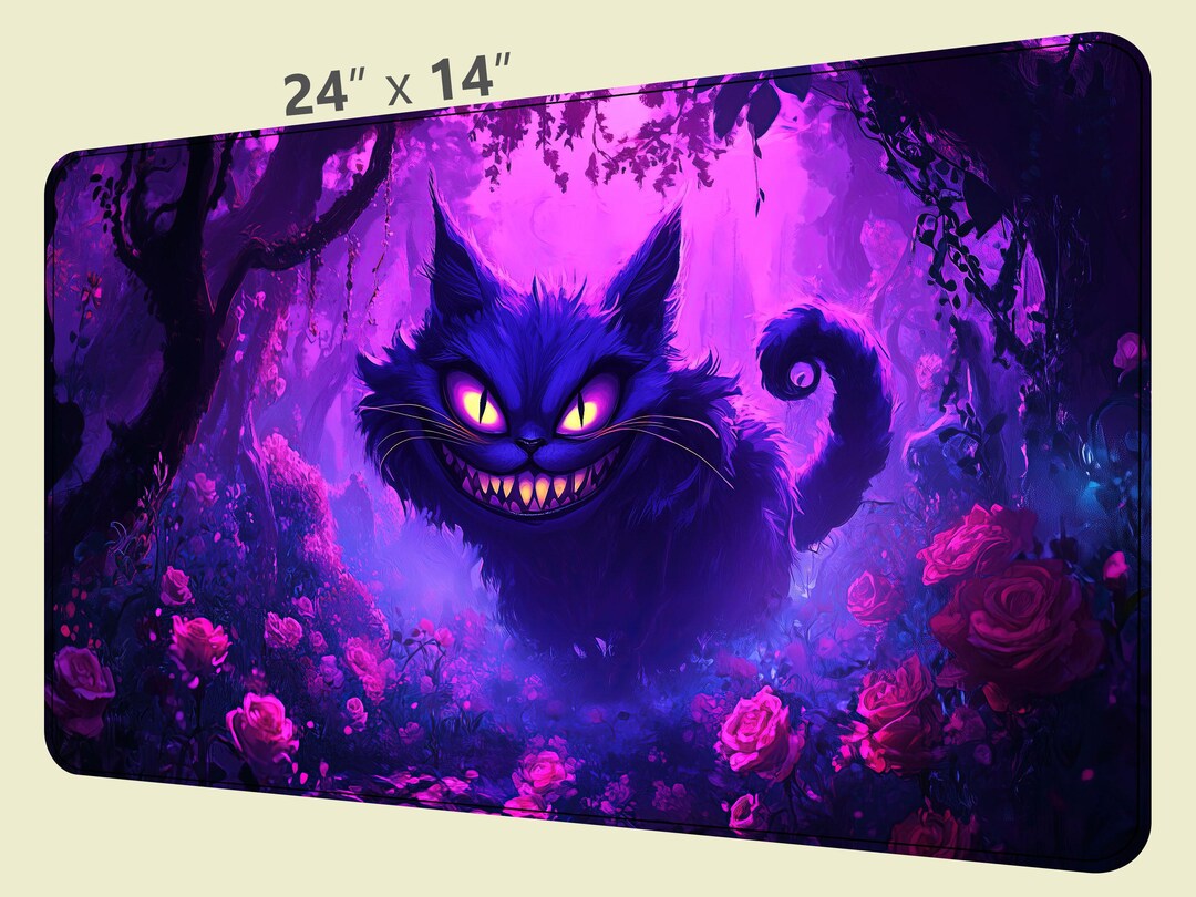 Playmat: Cheshire Grin 24x14 Colorful, Sharp Image Smooth Surface ...