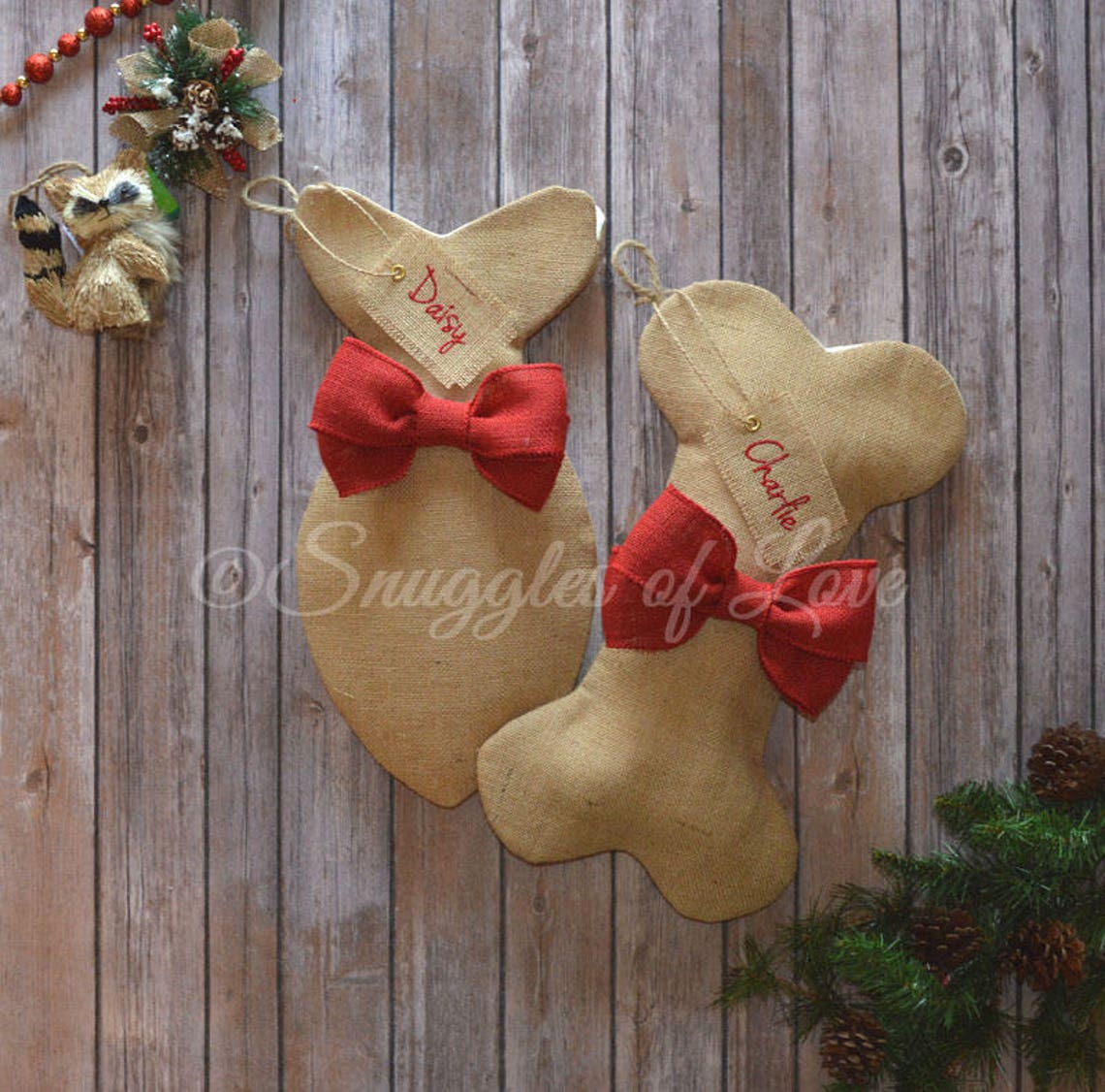 Personalized Christmas Stocking Tag Add a Stocking Tag - Etsy