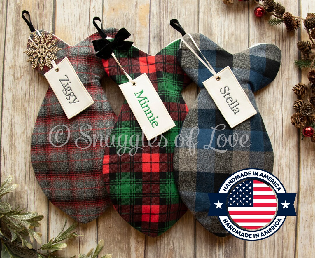 Pet Christmas Stocking - PERSONALIZED Cat Stocking - Fish Shaped ...