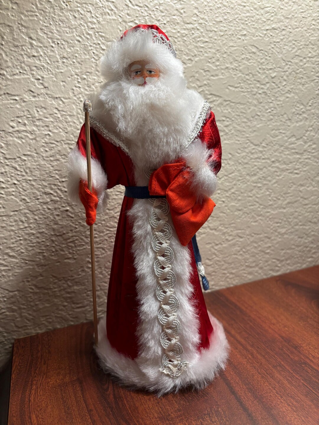 Rare Hand Carved /painted 10 Russian Santa, Father Frost Vintage POCCNR ...