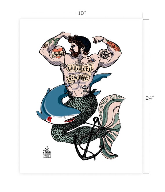 Merman Downloadable Print 18 X 24 | Etsy