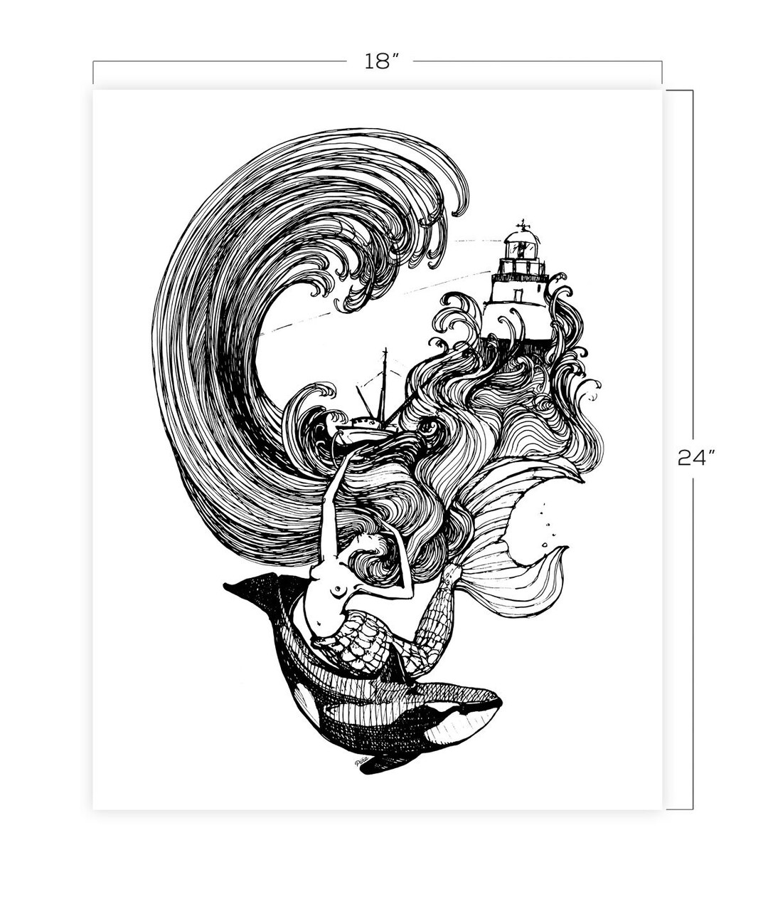 Amphitrite Downloadable Print 18" X 24" - Etsy