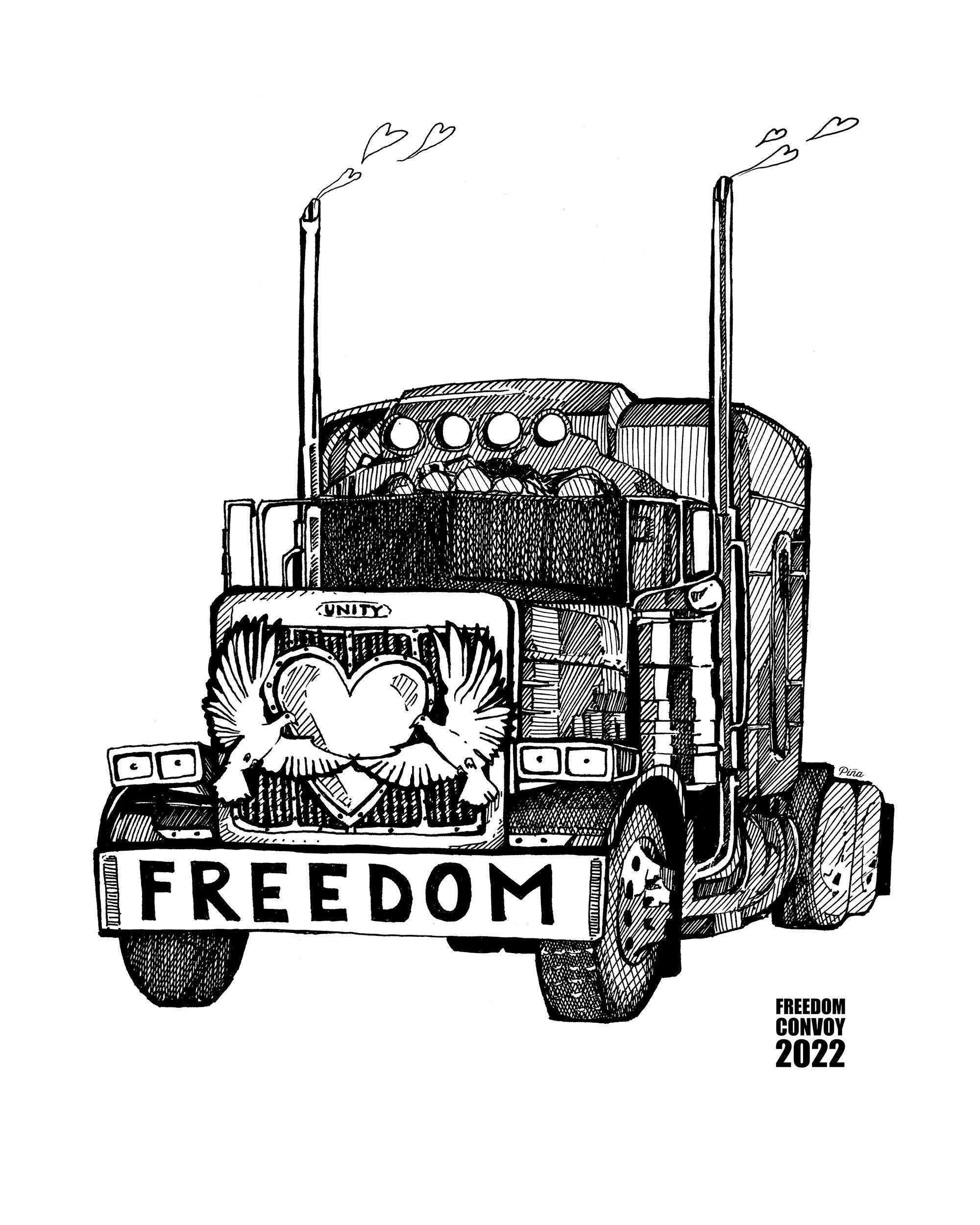Convoy Truck Cartoon