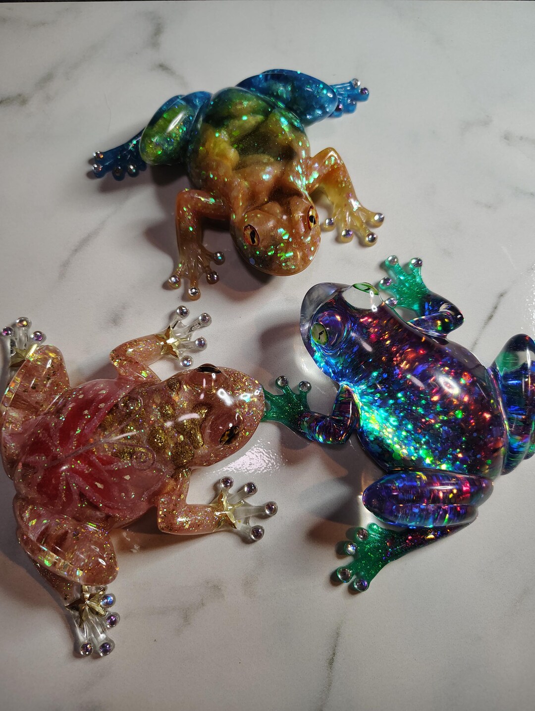 Handcrafted Resin Frogs - Etsy