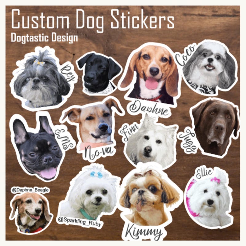 Dog Stickers - Etsy