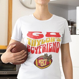 Go Taylor's Boyfriend Bellacanvas Tee, Football Shirt, Taylor Swift ...