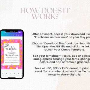 Printable Surprise Birthday Invitation Template | Editable Hot Pink ...
