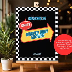 Editable Welcome Sign for Warped Tour Baby Shower | Pop Punk Elder Emo ...