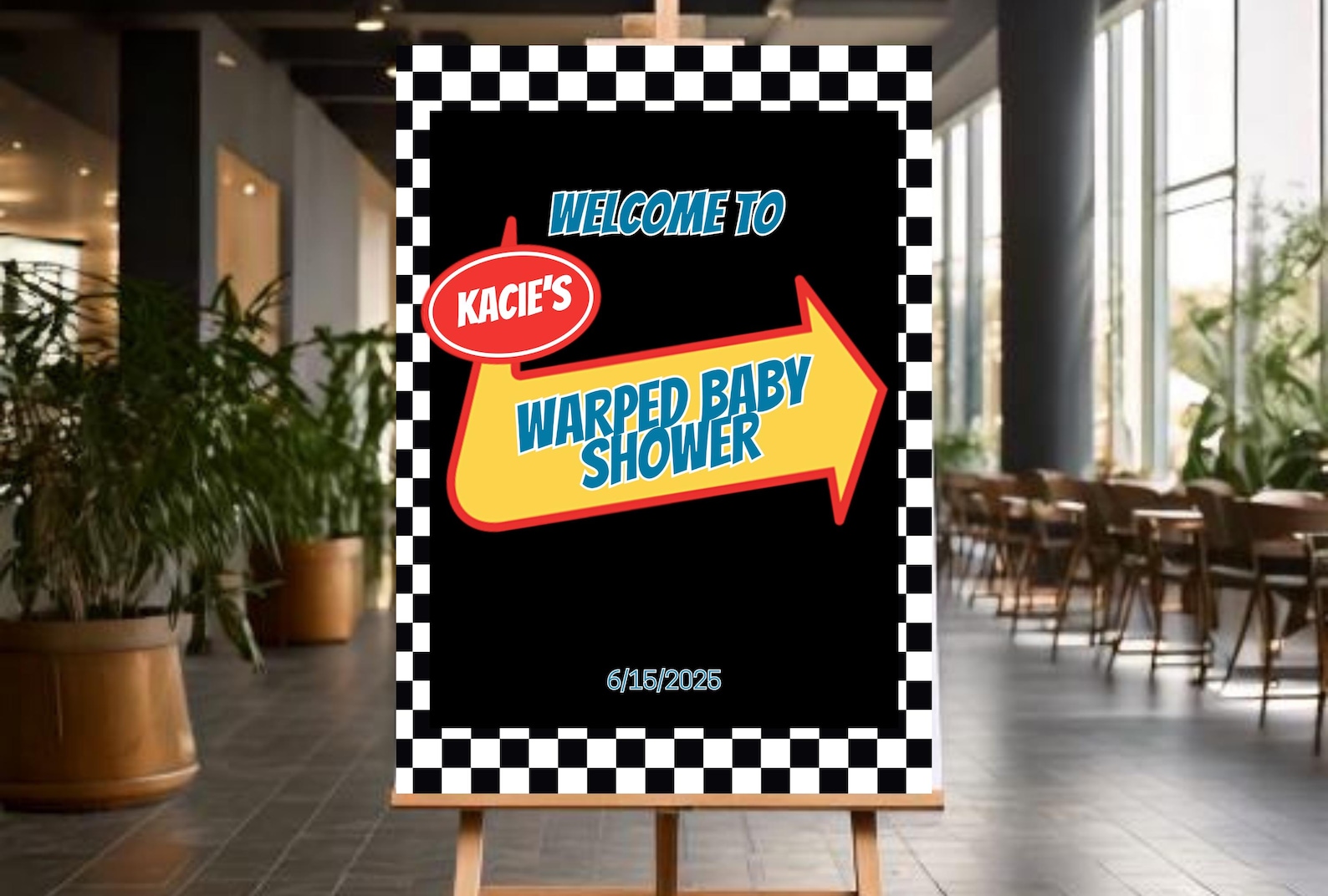 Editable Welcome Sign for Warped Tour Baby Shower | Pop Punk Elder Emo ...