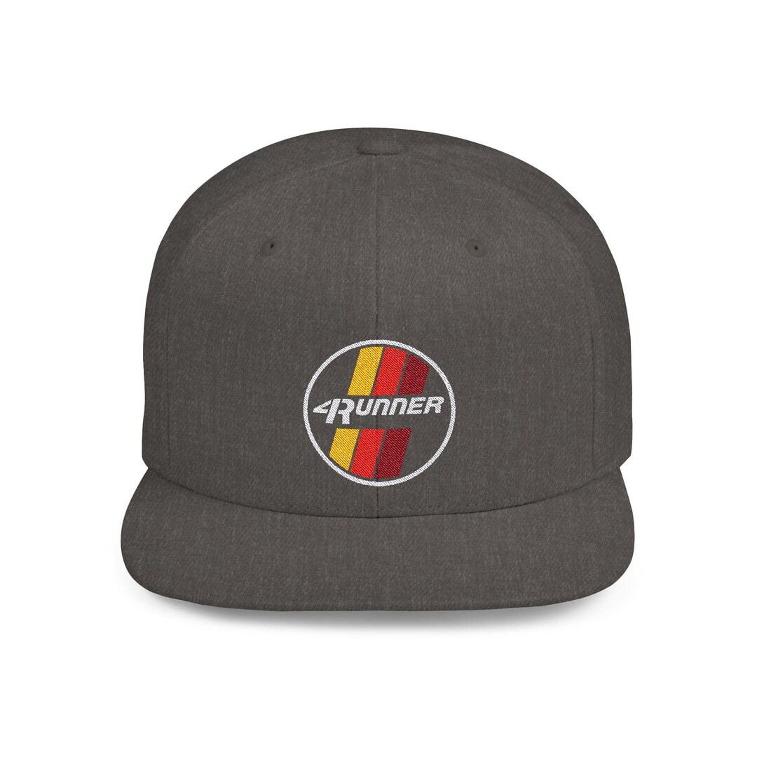 Flat Brim Retro Toyota 4runner Snap Back Hat With TRD Colors, Six ...