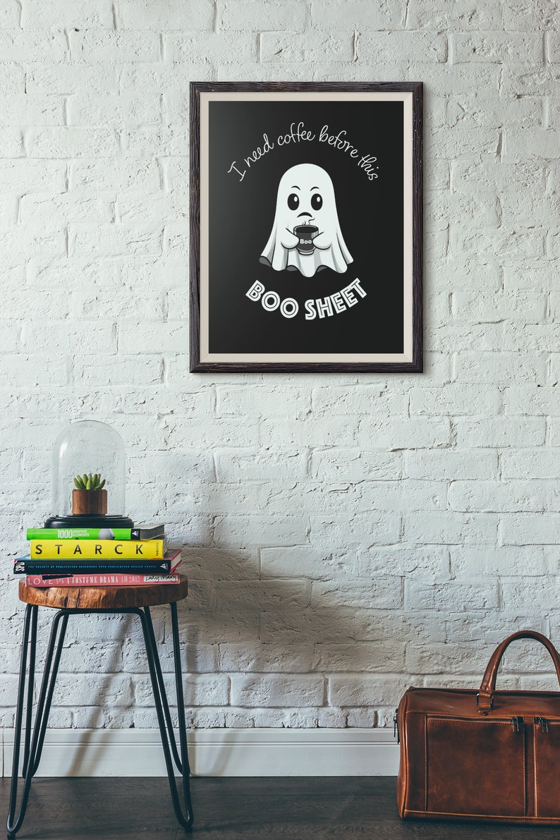 Ghost SVG I Need Coffee Before Boo Sheet, Halloween Png, Digital ...