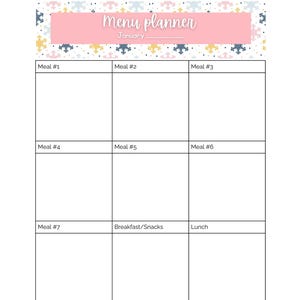 Year-long Menu Planner - Etsy