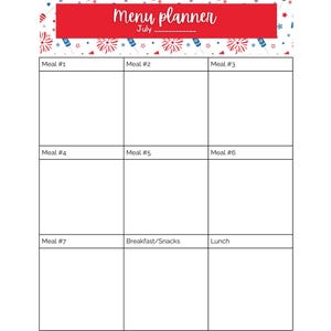 Year-long Menu Planner - Etsy