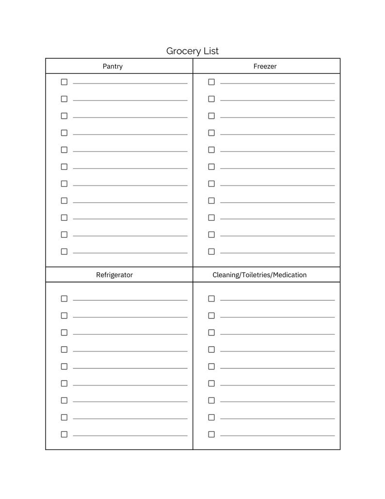 Year-long Menu Planner - Etsy