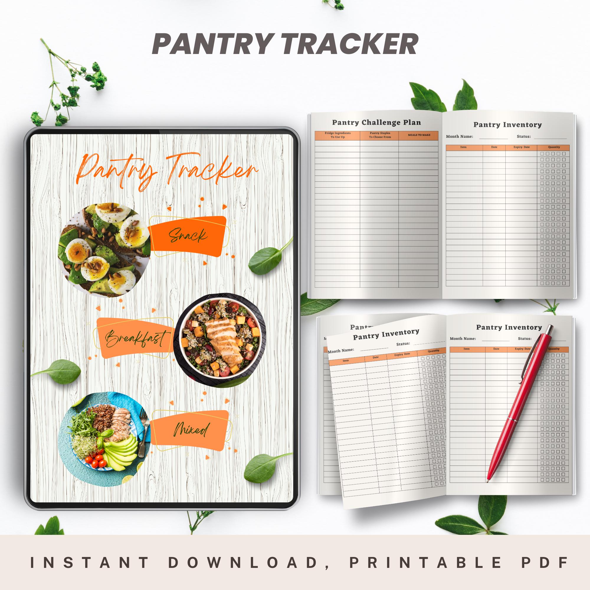 Pantry Planner | Printable Kitchen Inventory Tracker | Food Storage ...