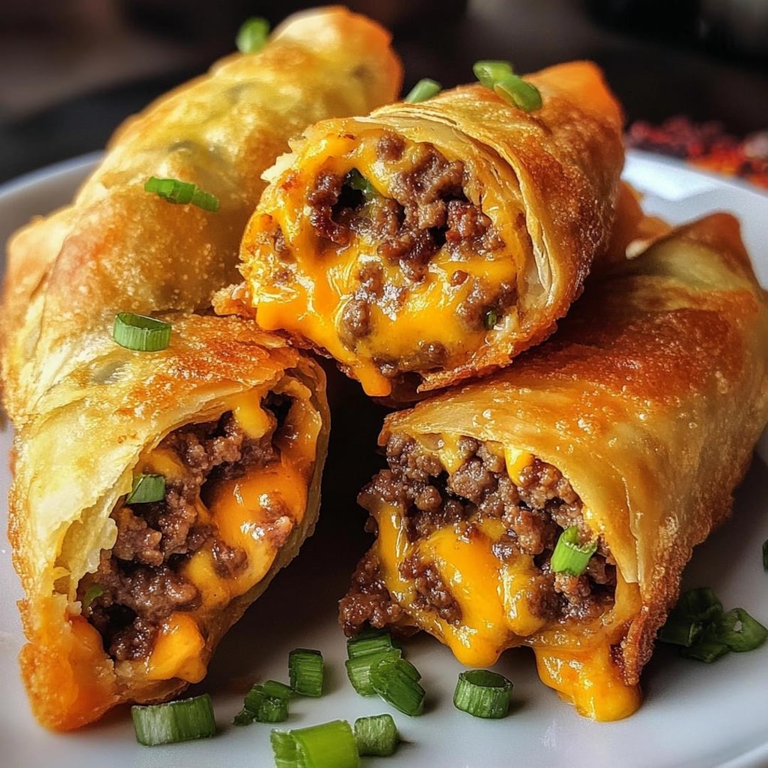 Cheeseburger Egg Rolls – Crispy, Cheesy & Flavor-packed | Instant ...