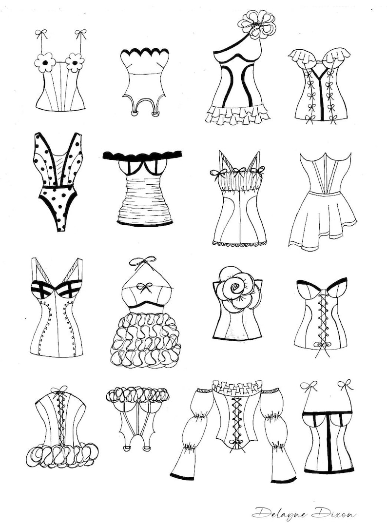 Corset Series - Digital - Etsy