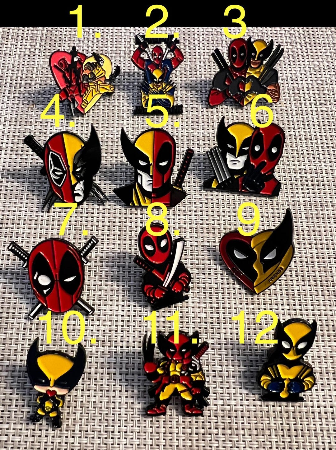 Enamel Pins Deadpool and Wolverine - Etsy
