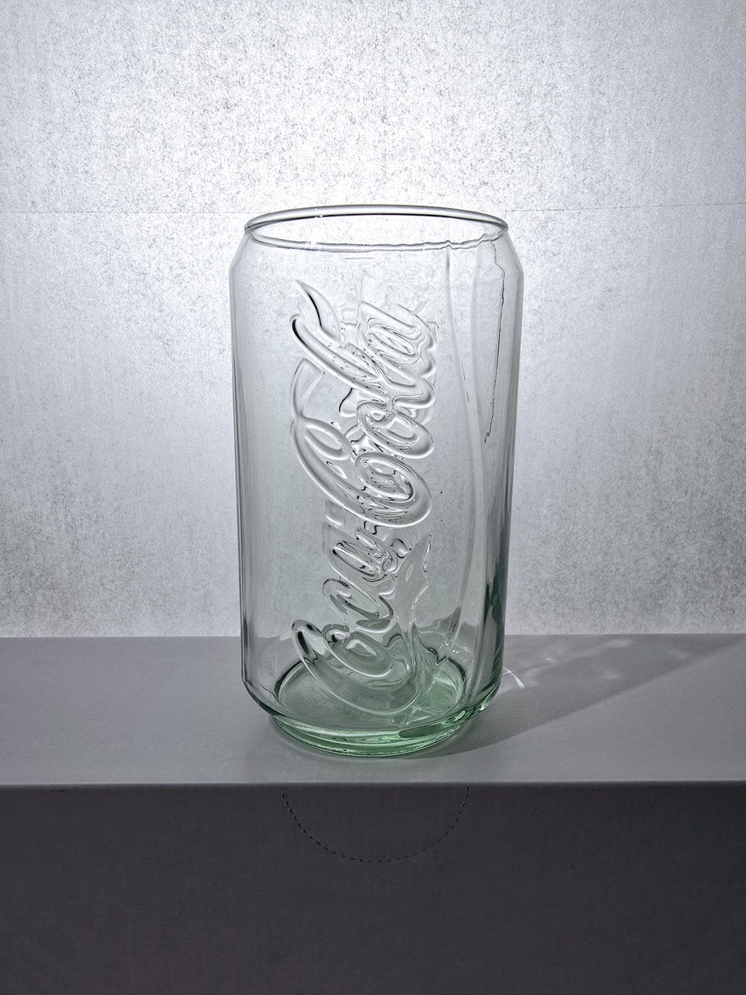 Coca-cola True Coke Can Shaped Green Tinted 12oz Drinking Glass - Etsy