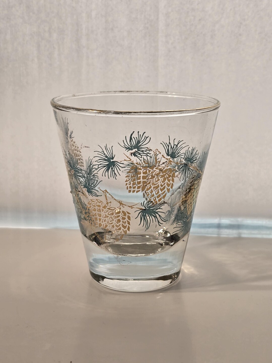 Vintage Libbey MCM David Douglas Whiskey Shot Glass 22k Gold Rim and ...