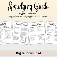 Digital Download - Spiritual Cleansing - Smudging Sage Herbs Flowers ...