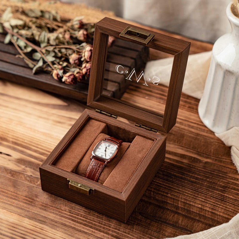 Glass Top Watch Box - Etsy