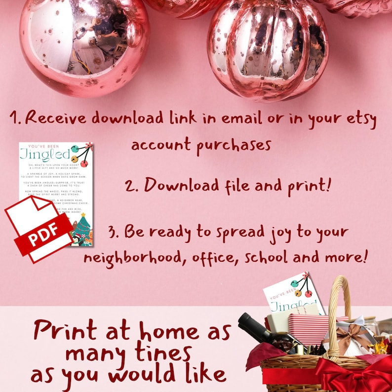 You've Been Jingled 5x7 Digital Sign, Digital You've Been Jingled Gift ...