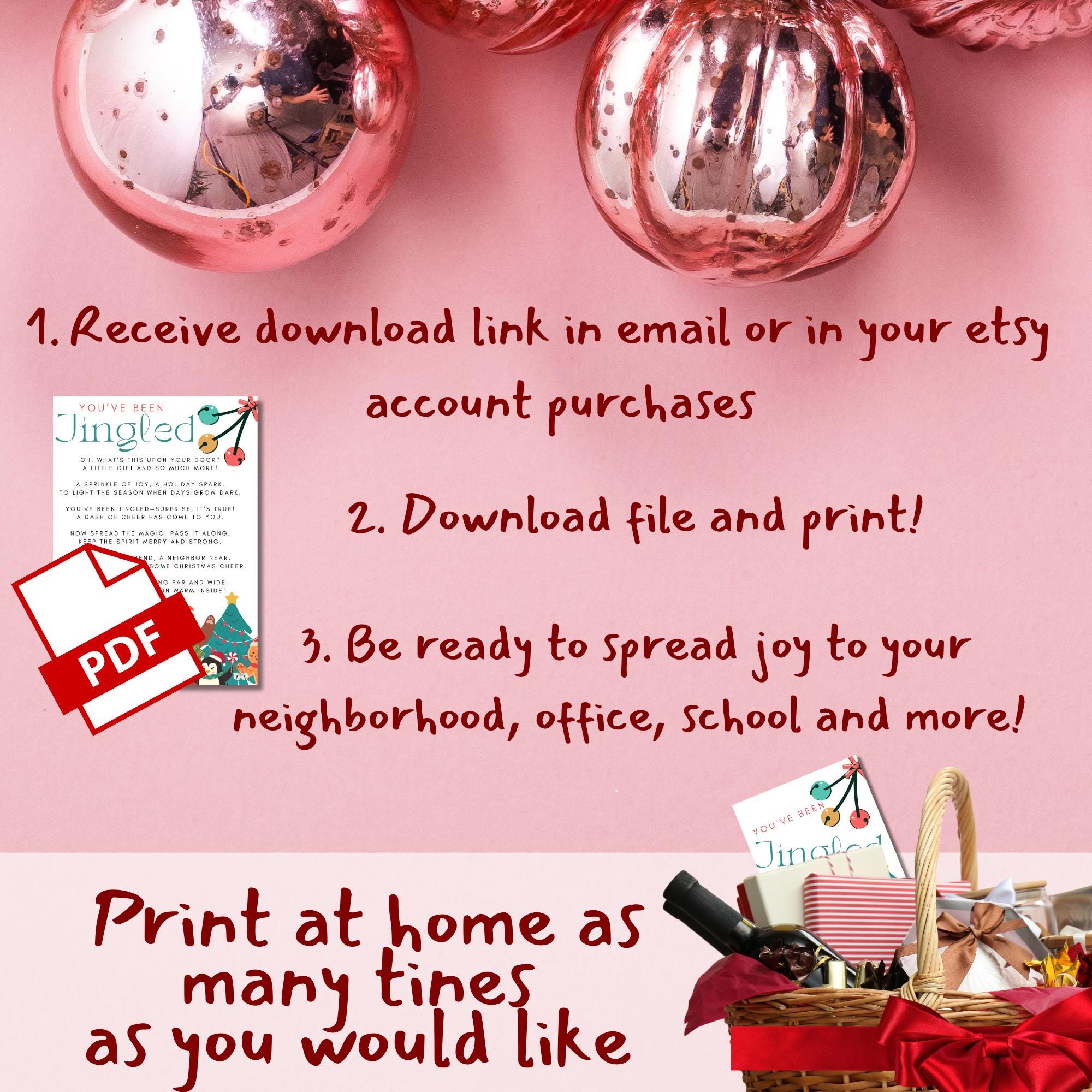 You've Been Jingled 5x7 Digital Sign, Digital You've Been Jingled Gift ...