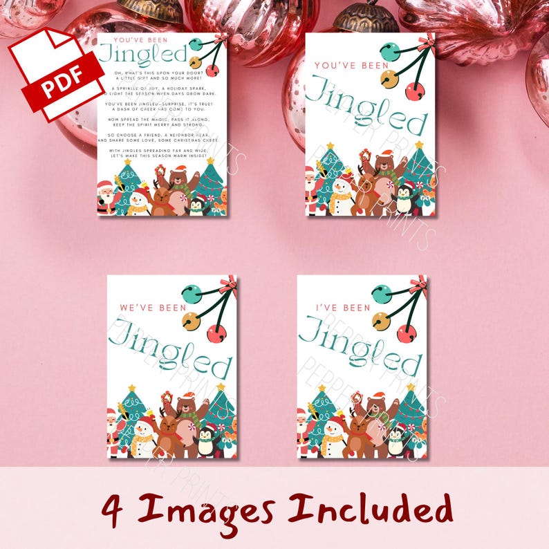 You've Been Jingled 5x7 Digital Sign, Digital You've Been Jingled Gift ...
