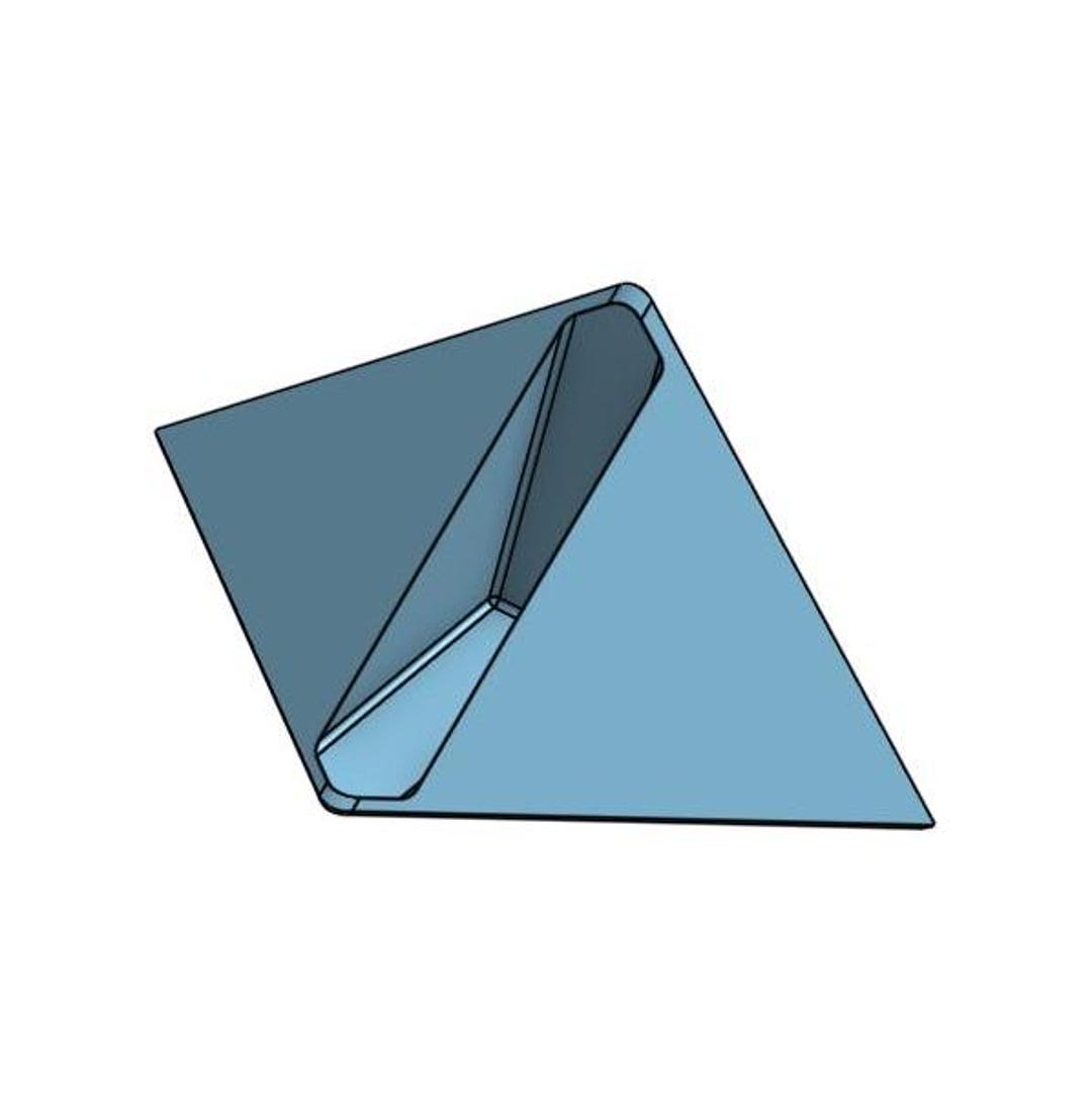 6pk Large Glass Stand - Half Pyramid Corner (6 Pack) - Etsy