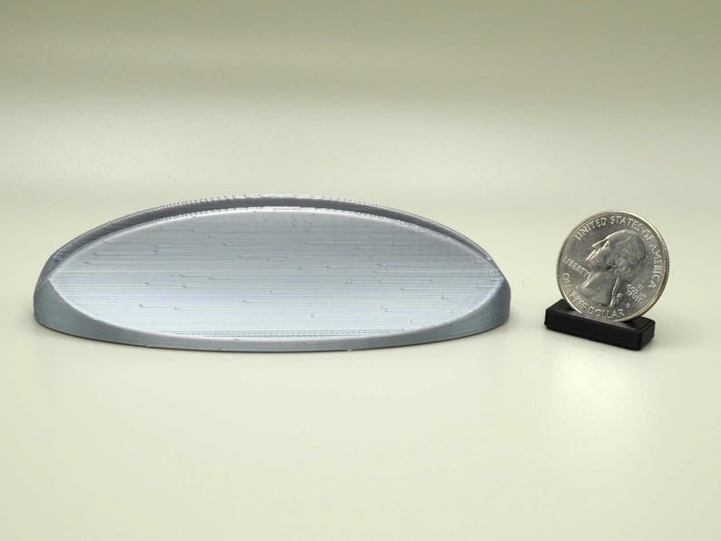 1PK Elliptical Glass Art Stand - for Plates & Other Art With Curved ...