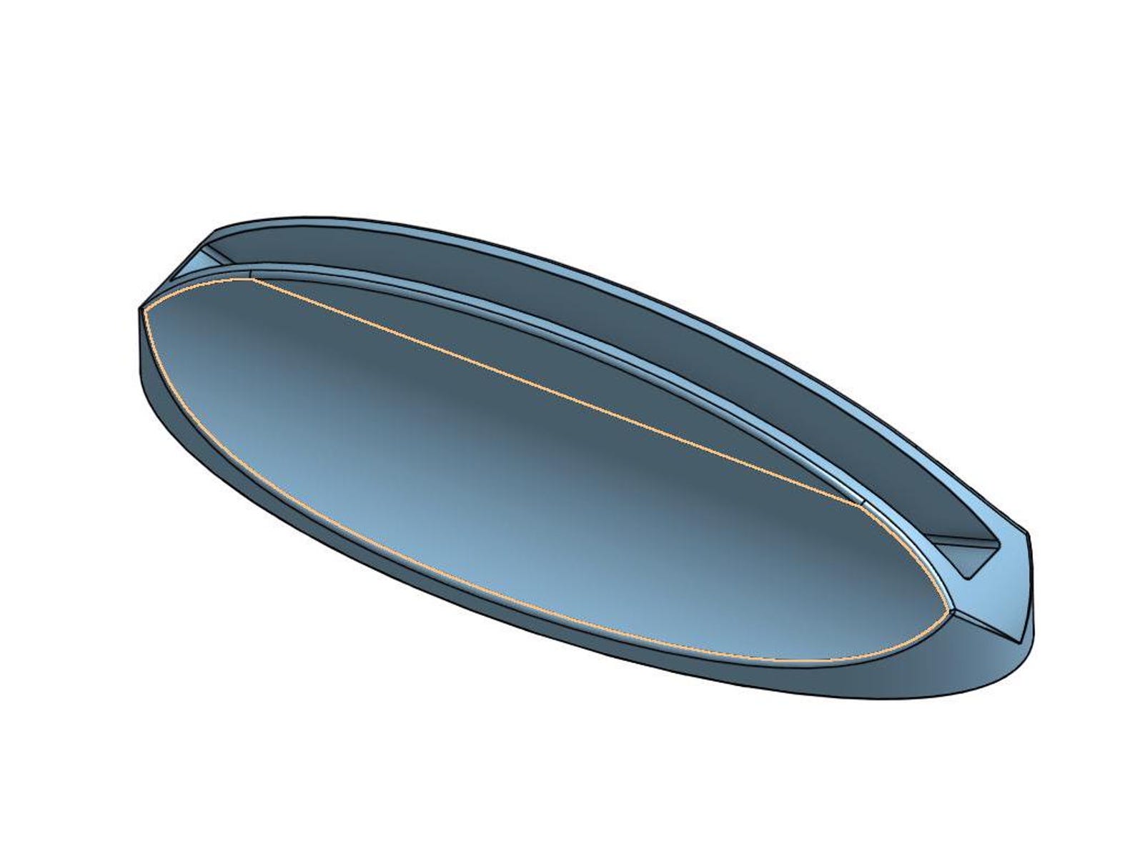 1PK Elliptical Glass Art Stand - for Plates & Other Art With Curved ...