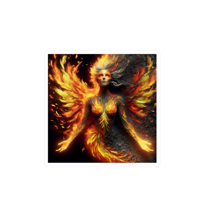 Phoenix Rising Car Decal - Etsy