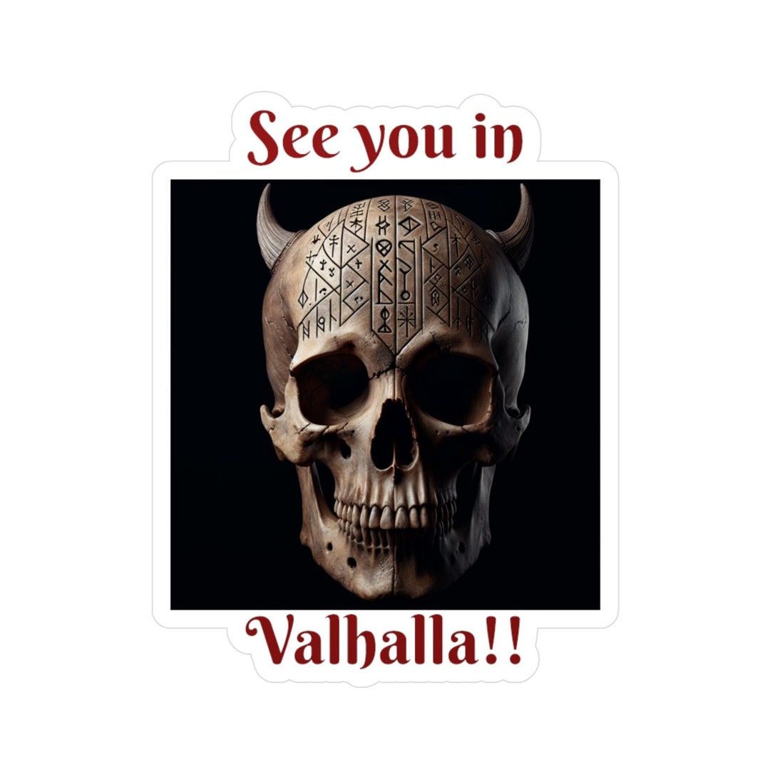 Viking Skull Decal - Etsy