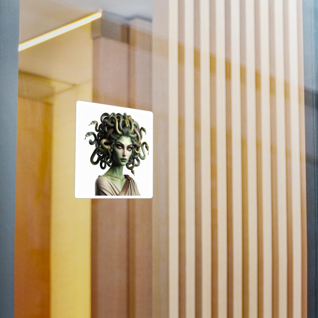 Medusa Sticker - Vinyl Decal, Laptop Decal, Car Sticker, Water Bottle ...