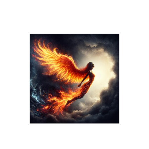 Phoenix Rising Car Decal - Etsy