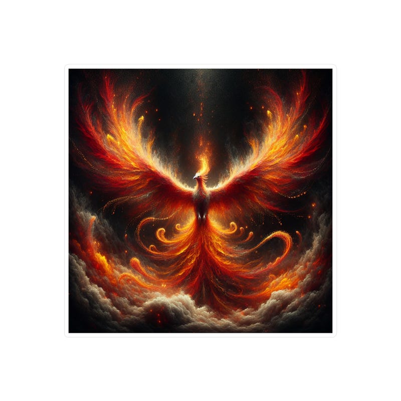 Phoenix Rising Car Decal - Etsy