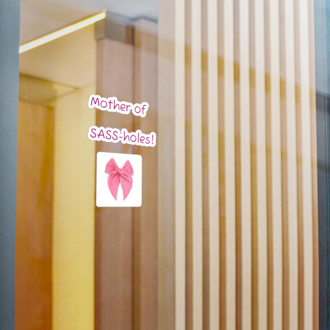 Kiss-cut Vinyl Decals Mother of Sass-holes - Etsy