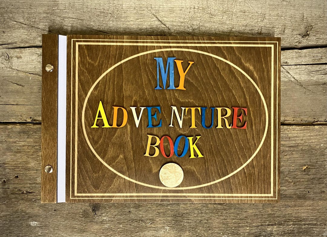 Personalized Wooden My Adventure Book Photo Album | Custom Engraved ...