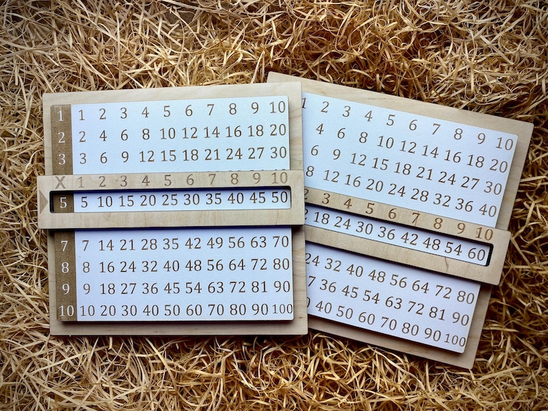 Wooden Multiplication Board – Montessori Math Toy for Kids | Times ...