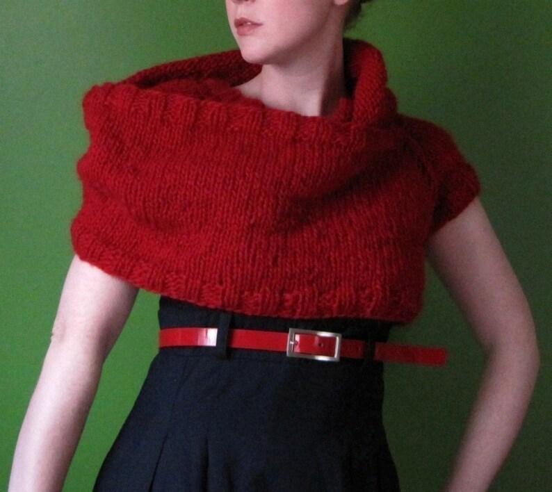 PDF knitting pattern Funnel Cloud Shrug | Etsy