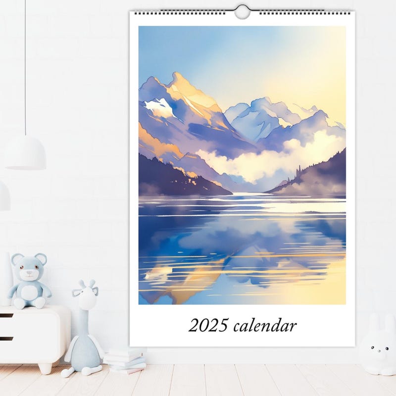 Watercolor Calendar - Etsy