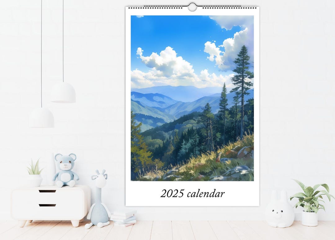 2025 Scenic Nature Wall Calendar Watercolor Landscapes, 2025 Calendar ...