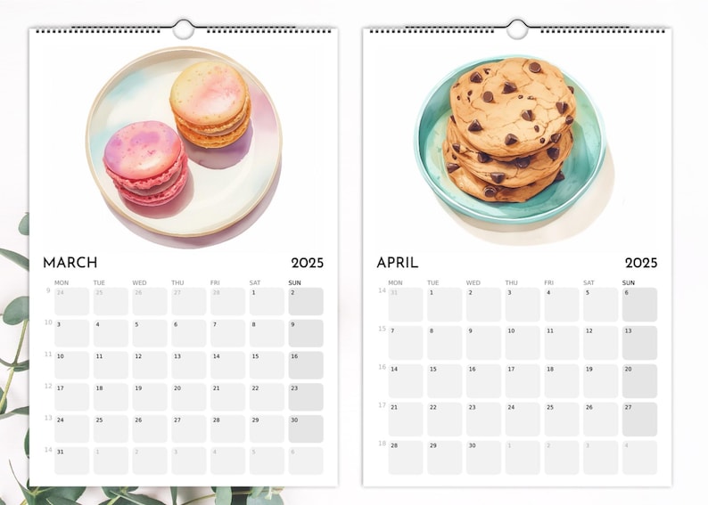 2025 Calendar – Delicious Pastry & Dessert Art | Foodie Gift | Bakery ...