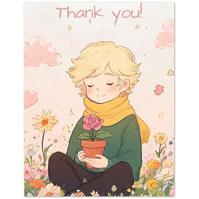 The Little Prince Thank You Cards set of 10 Whimsical, Heartfelt, and ...