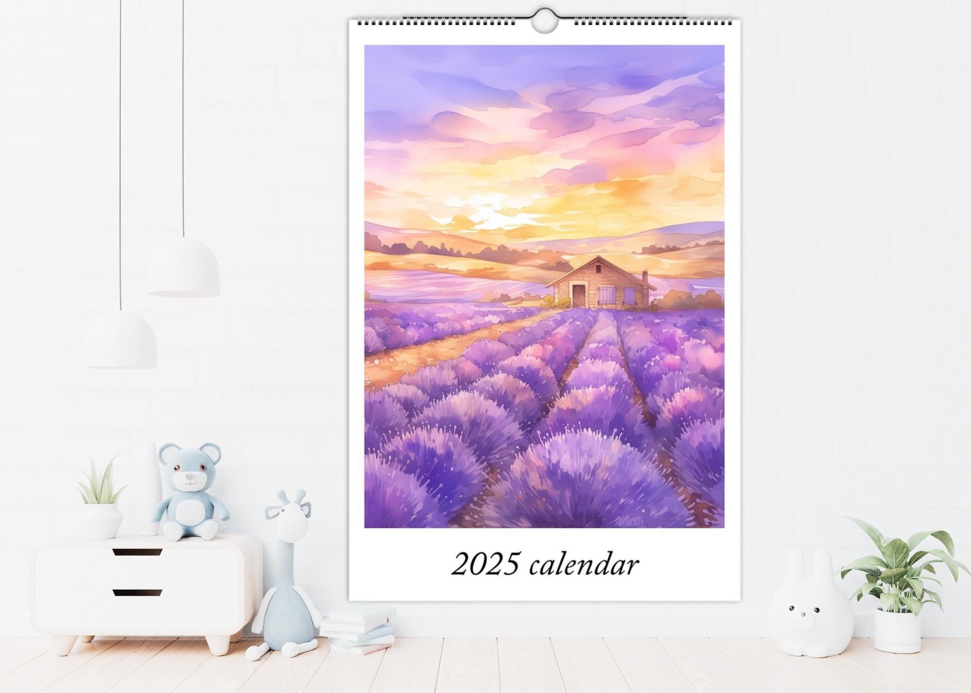 2025 Watercolor Scenic Landscapes Calendar, A Perfect Gift for Nature ...