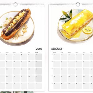 2025 Calendar – Delicious Pastry & Dessert Art | Foodie Gift | Bakery ...