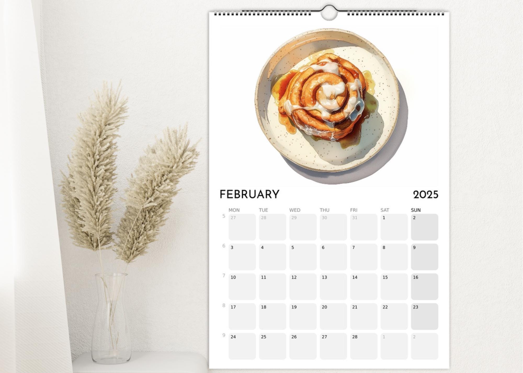 2025 Calendar – Delicious Pastry & Dessert Art | Foodie Gift | Bakery ...